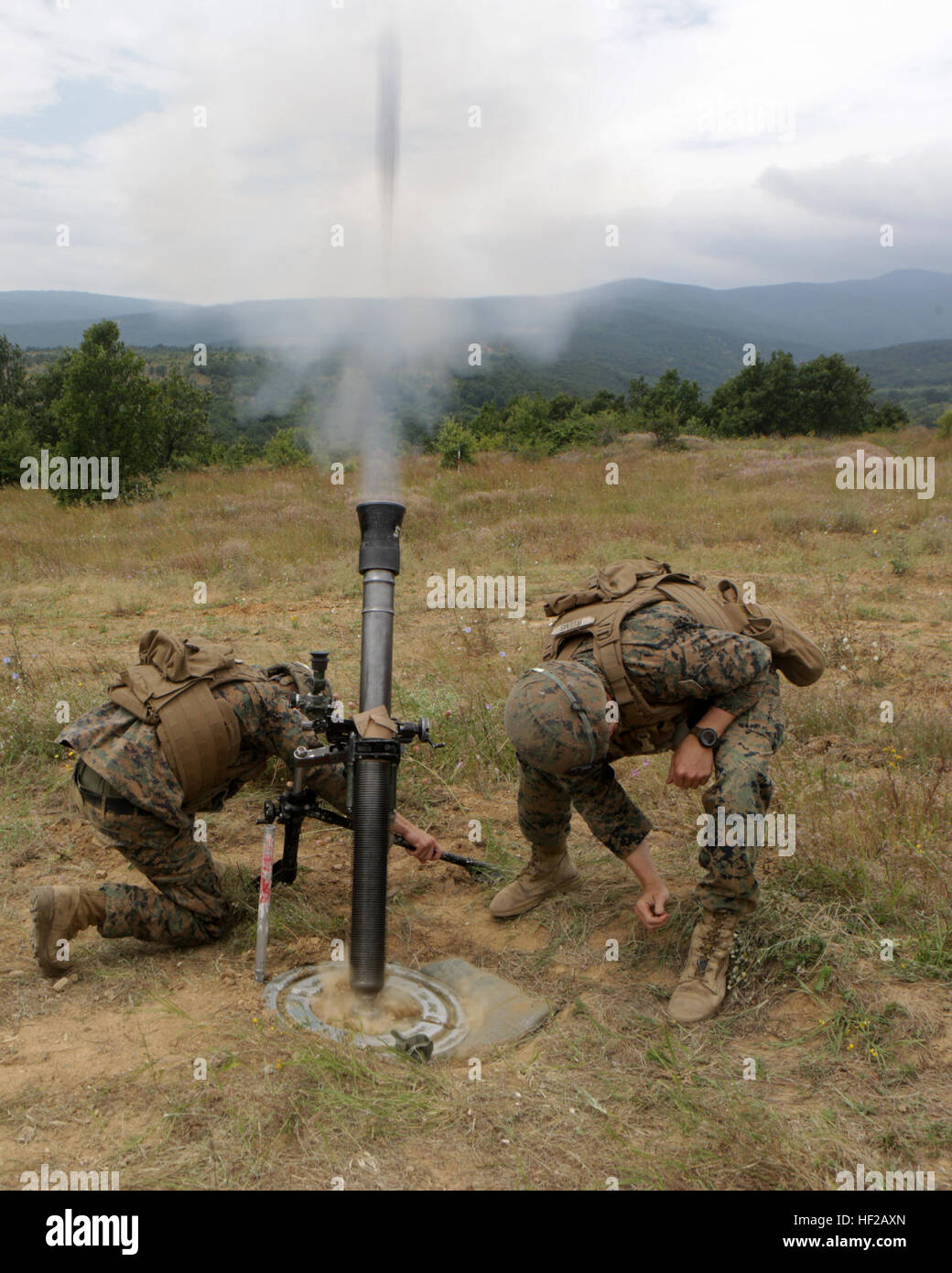 U.S. Marine Corps Lance Corporals Cody Turner and Matthew Weems from ...