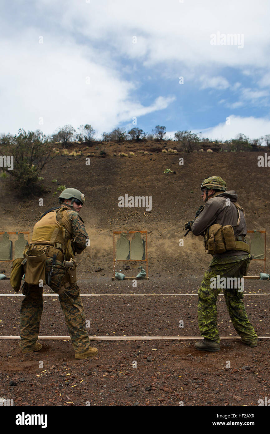 A U.S. Marine, with third platoon, Alpha Company, 3rd Reconnaissance ...