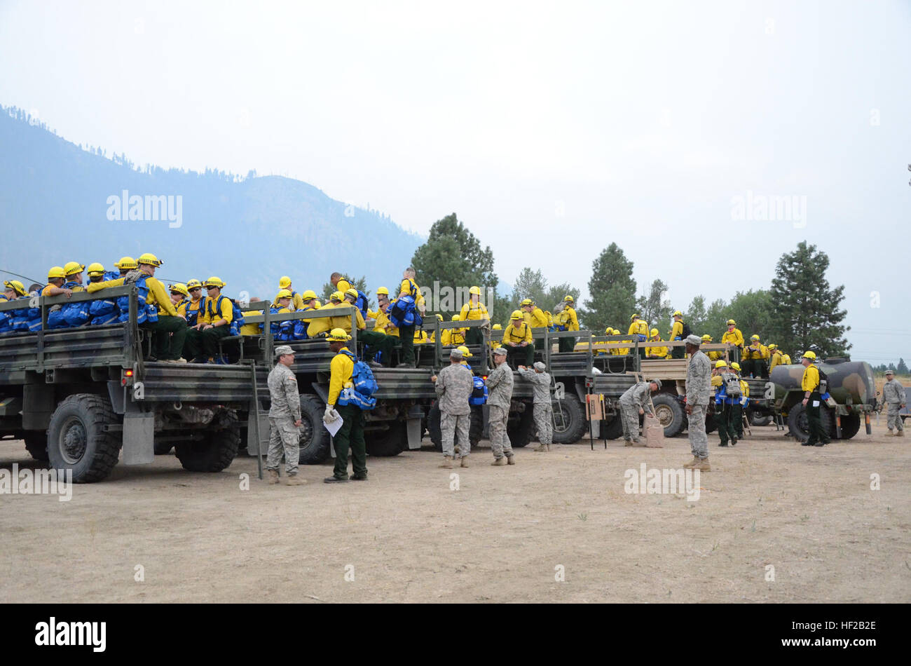 Guardsmen with the 1-303rd Cavalry Regiment fill six Light Medium ...