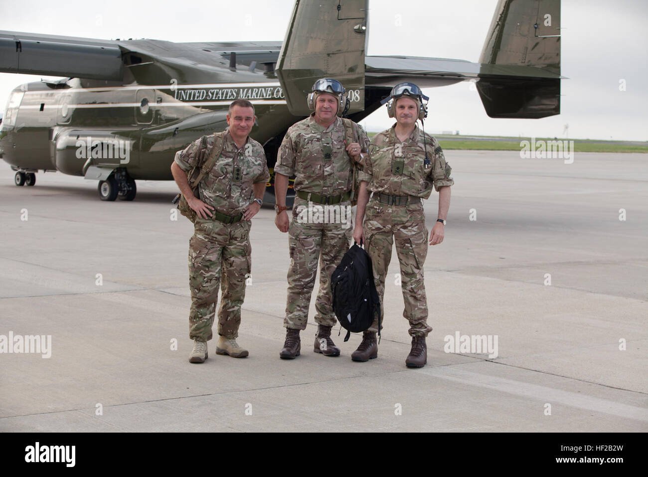From left, British Royal Marines Attach Col. Al Lister; the Corps ...