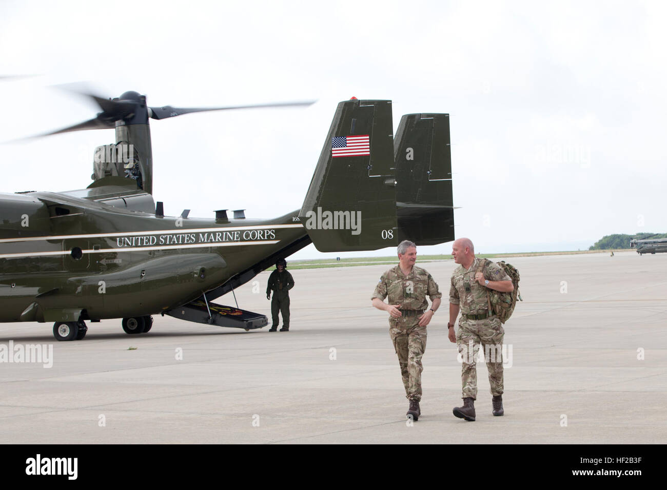 The Commandant General of the British Royal Marines, Maj. Gen. Martin ...