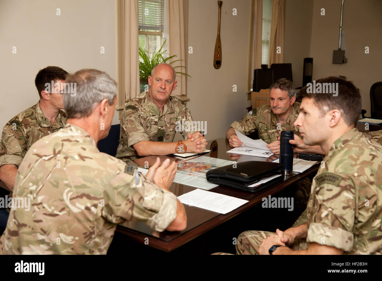 The Commandant General of the British Royal Marines, Maj. Gen. Martin ...