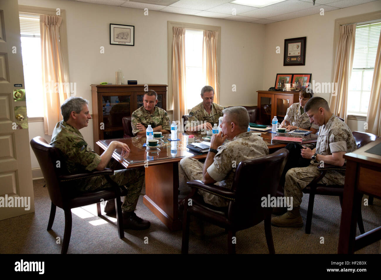 The Commandant General of the British Royal Marines, Maj. Gen. Martin ...