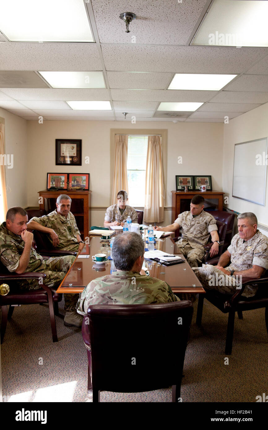 The Commandant General of the British Royal Marines, Maj. Gen. Martin ...