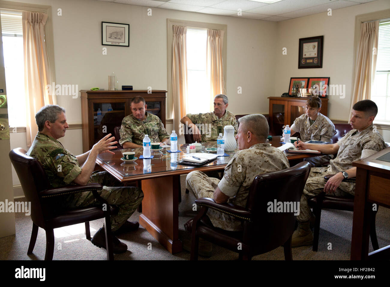 The Commandant General of the British Royal Marines, Maj. Gen. Martin ...