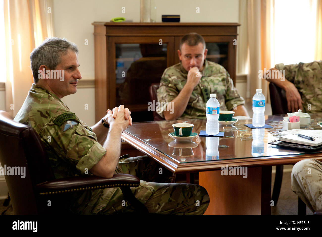 The Commandant General of the British Royal Marines, Maj. Gen. Martin ...