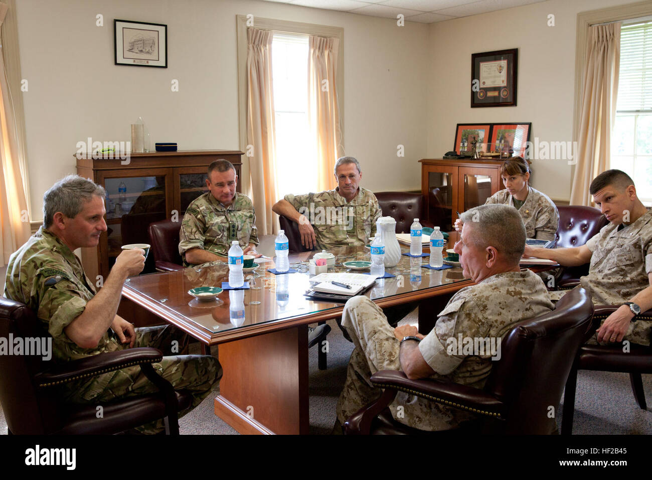 The Commandant General of the British Royal Marines, Maj. Gen. Martin ...