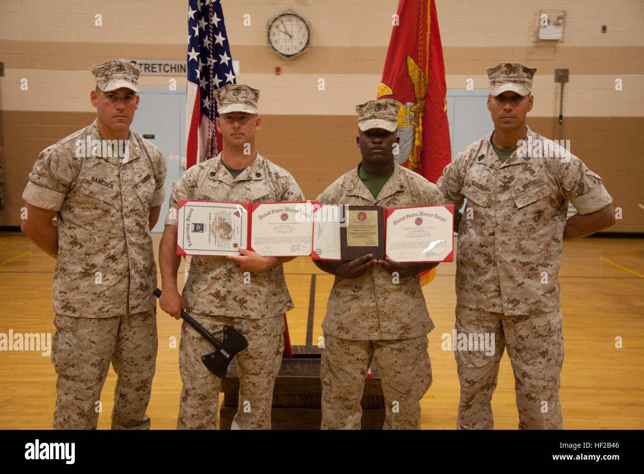 From Left To Right U S Marine Corps Lt Col Robert M Hancock