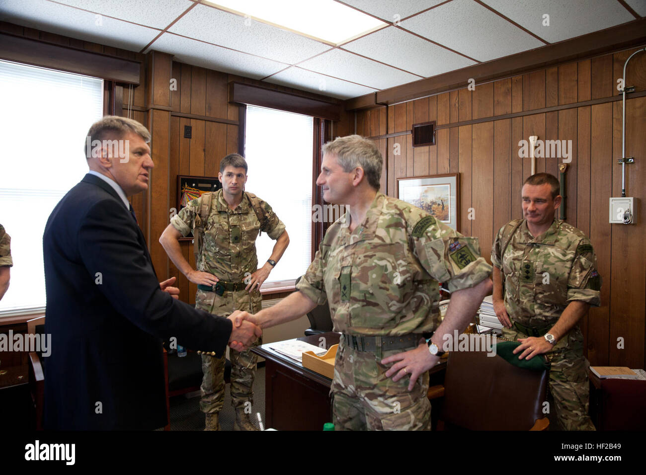 The Commandant General of the British Royal Marines, Maj. Gen. Martin ...
