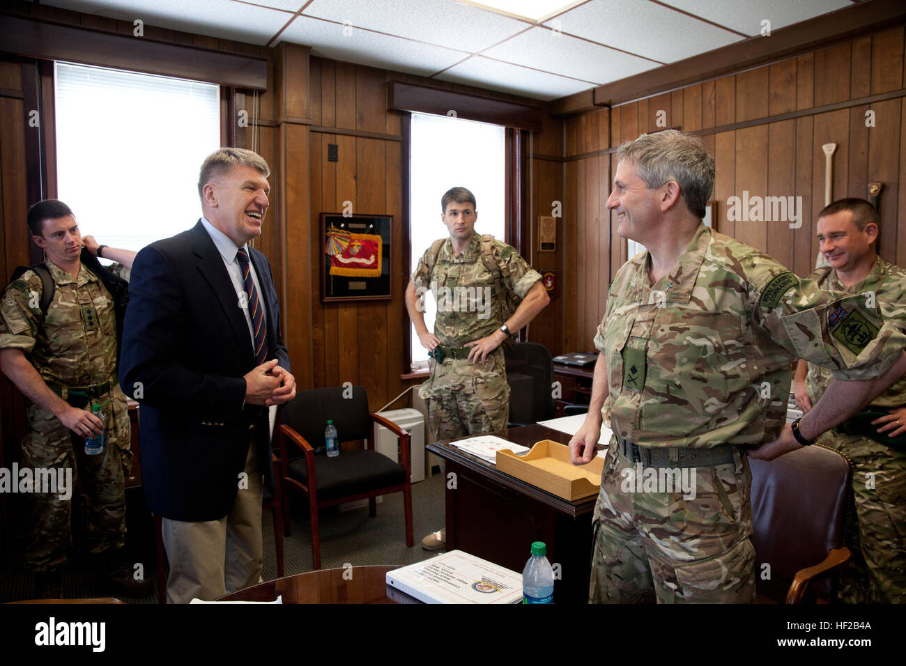 The Commandant General of the British Royal Marines, Maj. Gen. Martin ...
