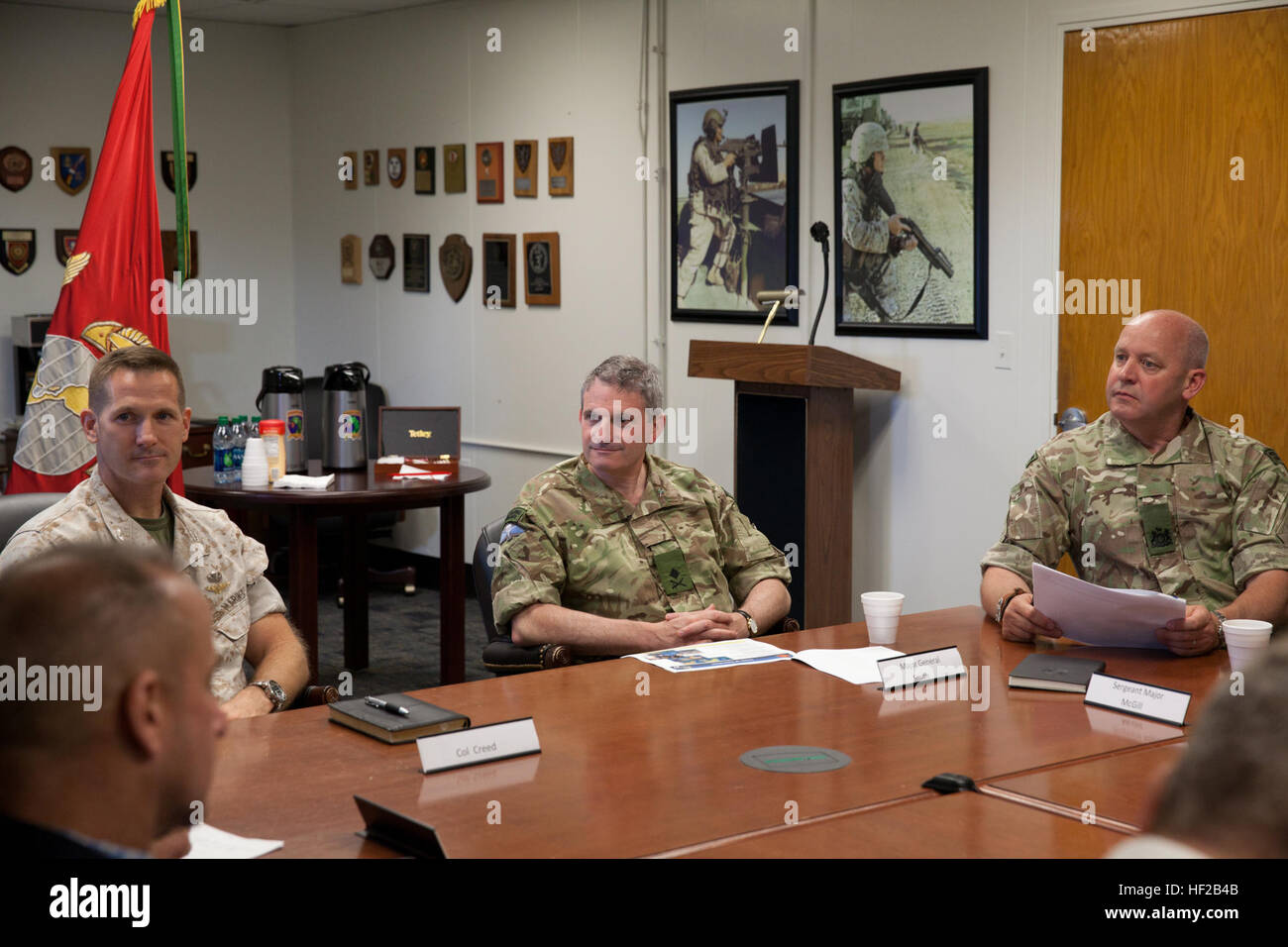 The Commandant General of the British Royal Marines, Maj. Gen. Martin ...