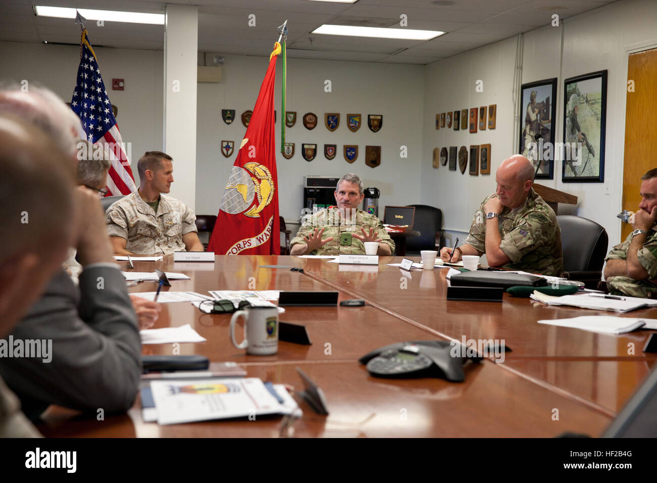 The Commandant General of the British Royal Marines, Maj. Gen. Martin ...