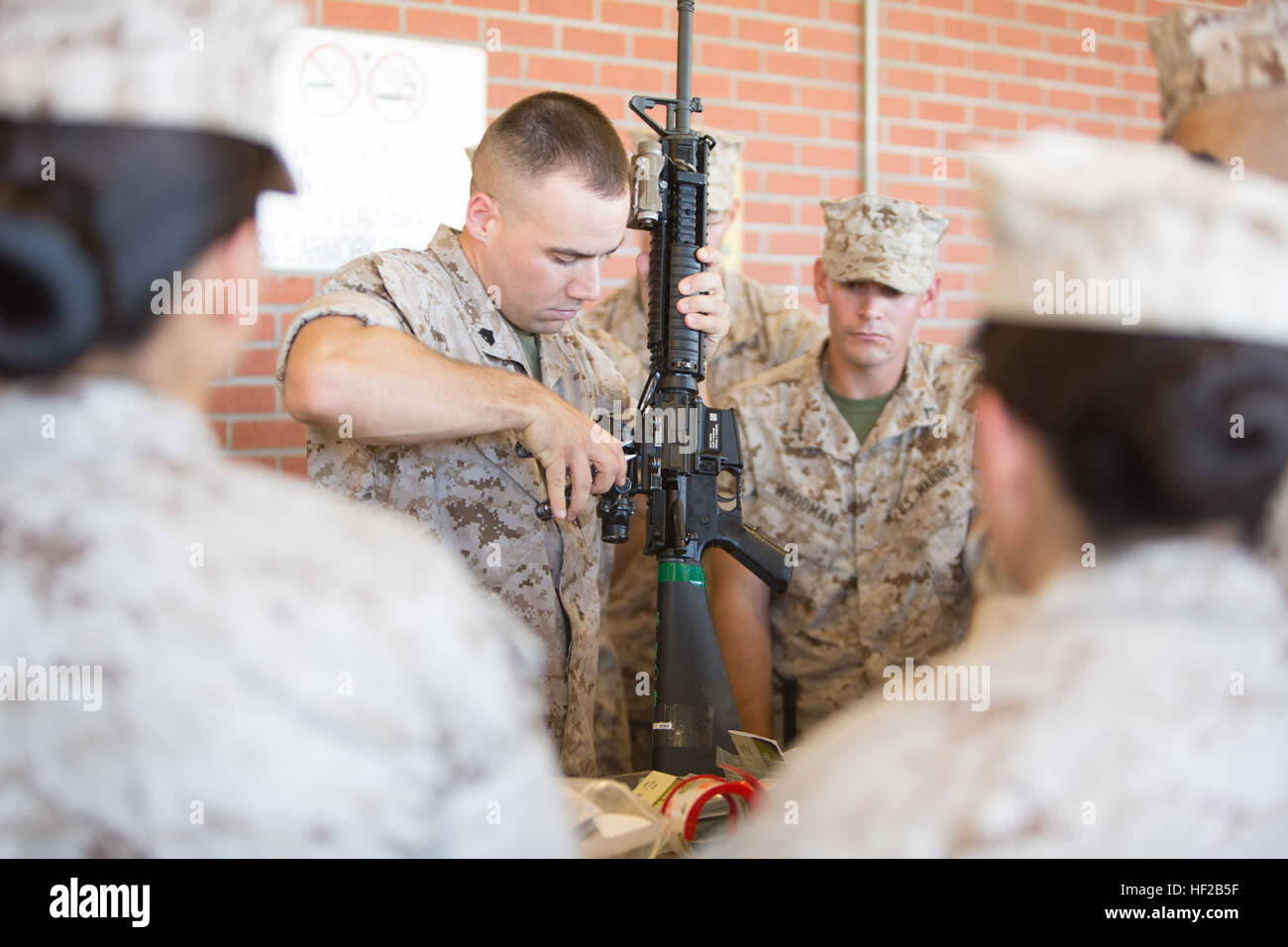 U.S. Marine Corps Sgt. Blake G. Burkhart, student, Alpha Company (Alpha ...