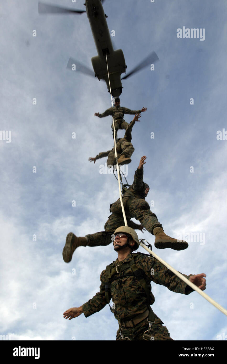 MARSOC Helicopter Insertion Stock Photo - Alamy