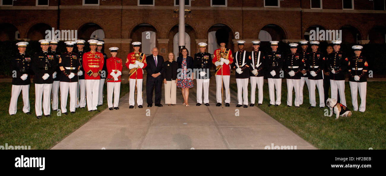 The Evening Parade guest of honor, Michigan Sen. Carl M. Levin; Barbara ...