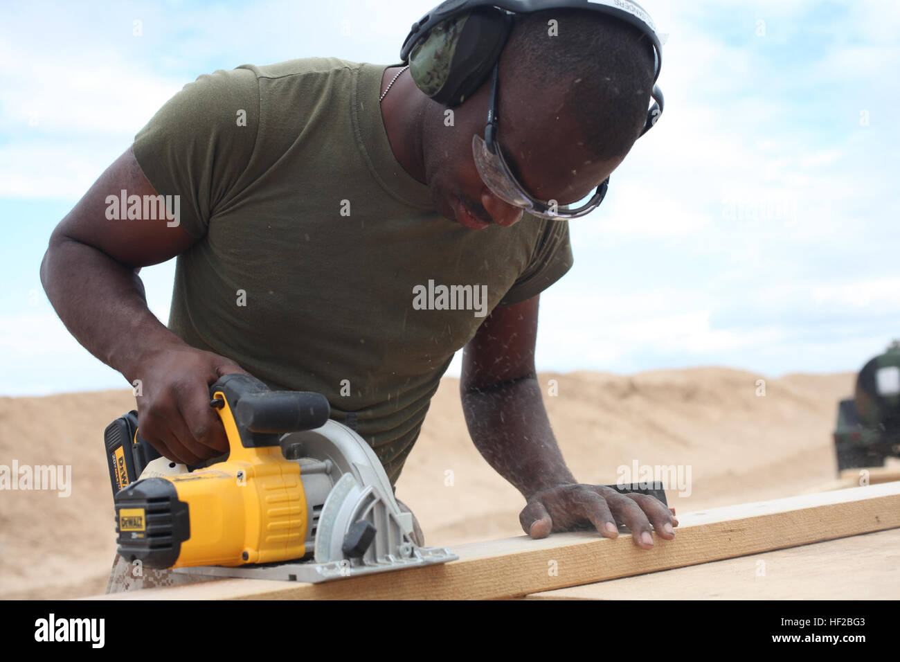 Corporal Quentin Sanders, a combat engineer with Engineering Platoon ...