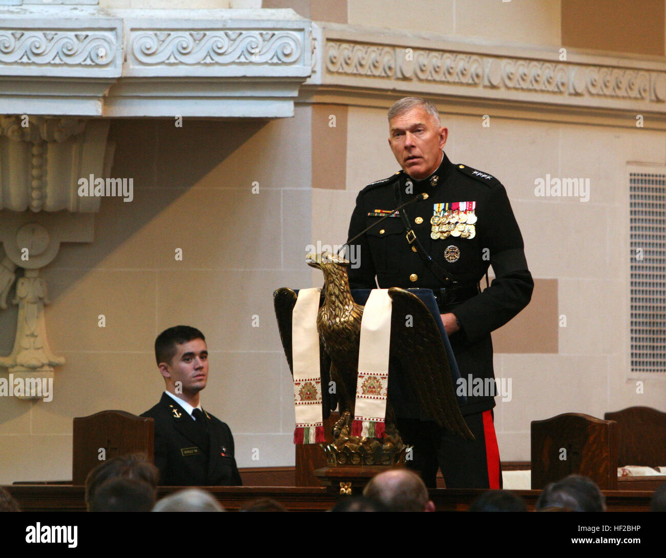 Gen. James T. Conway, 34th Commandant of the Marine Corps, speaks in ...