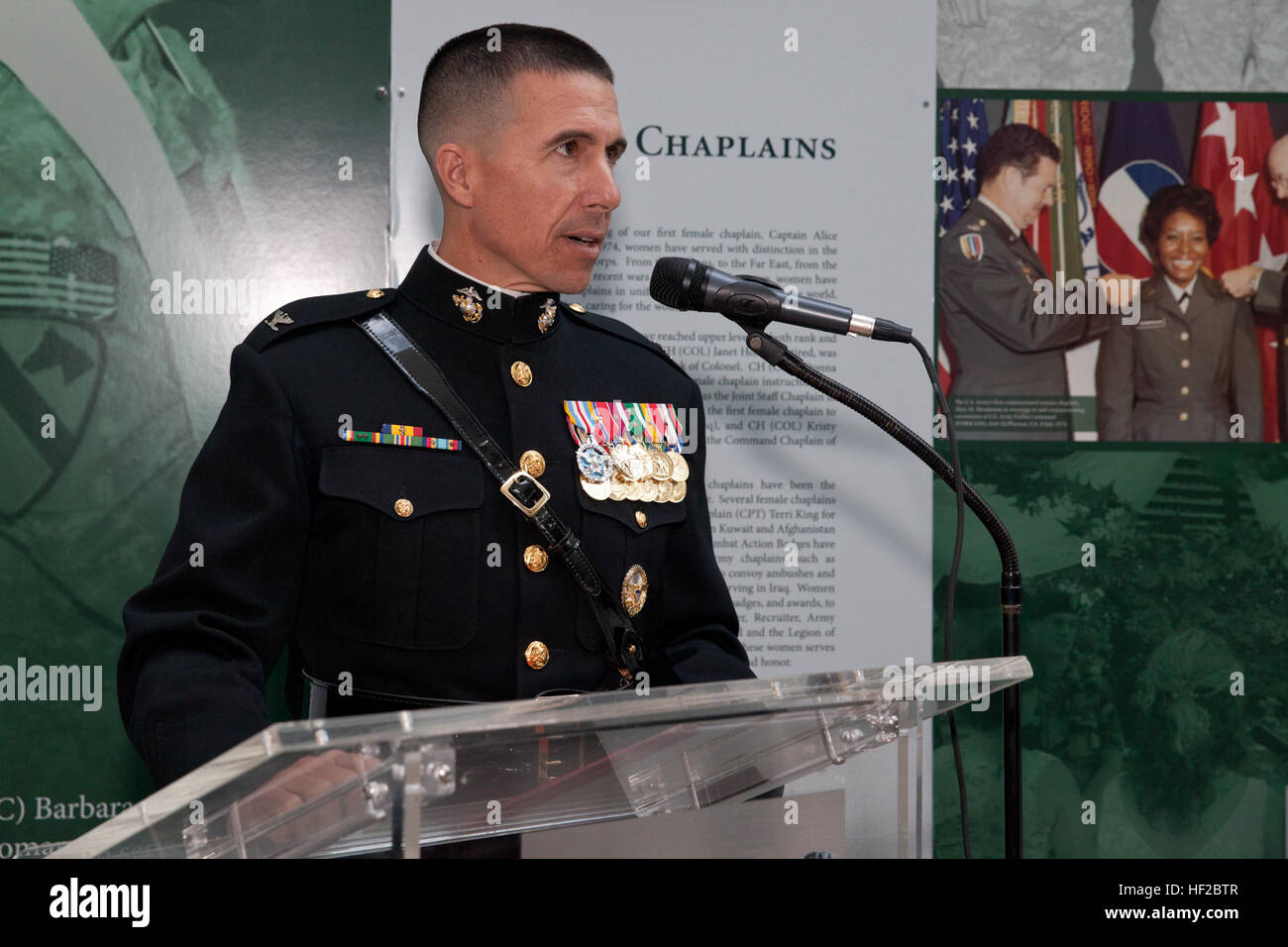 The Commanding Officer of Marine Barracks Washington, Col. Benjamin ...