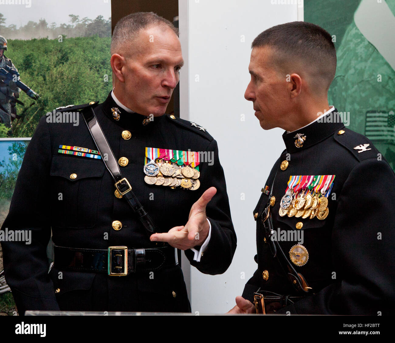 The Sunset Parade host, Commanding General of Marine Corps Recruiting ...