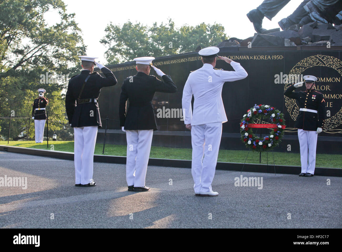 From left, the Commanding Officer of Marine Barracks Washington, Col ...
