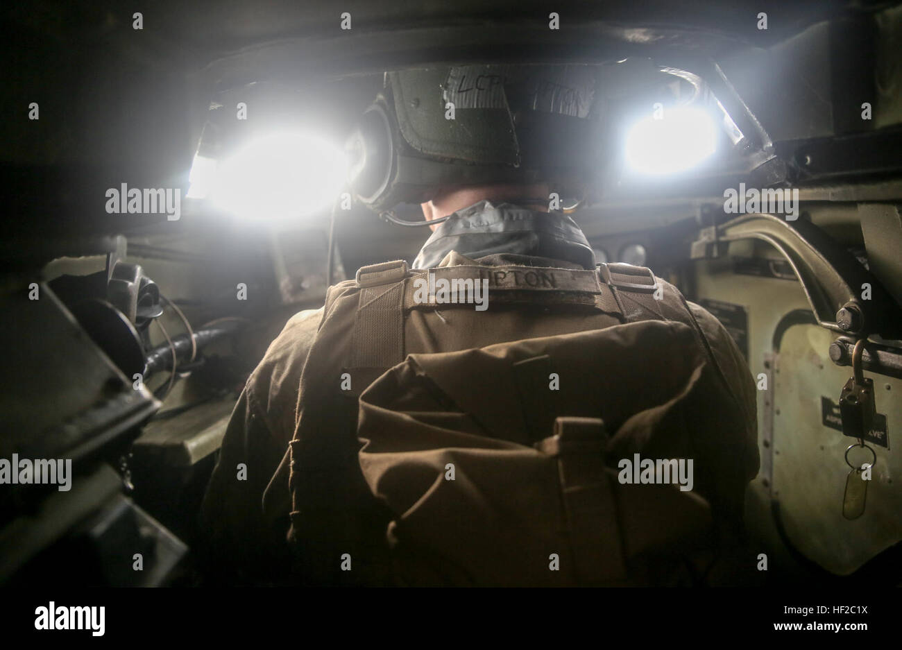 Lance Cpl. Garrick R. Upton, an Amphibious Assault Vehicle operator ...