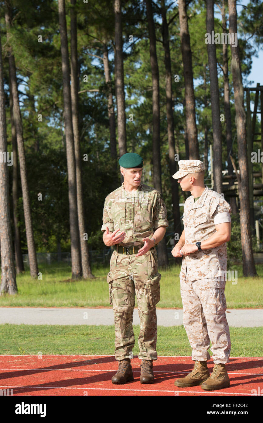 Commando Training Centre, Royal Marines, Commandant Col. Kevin Oliver ...