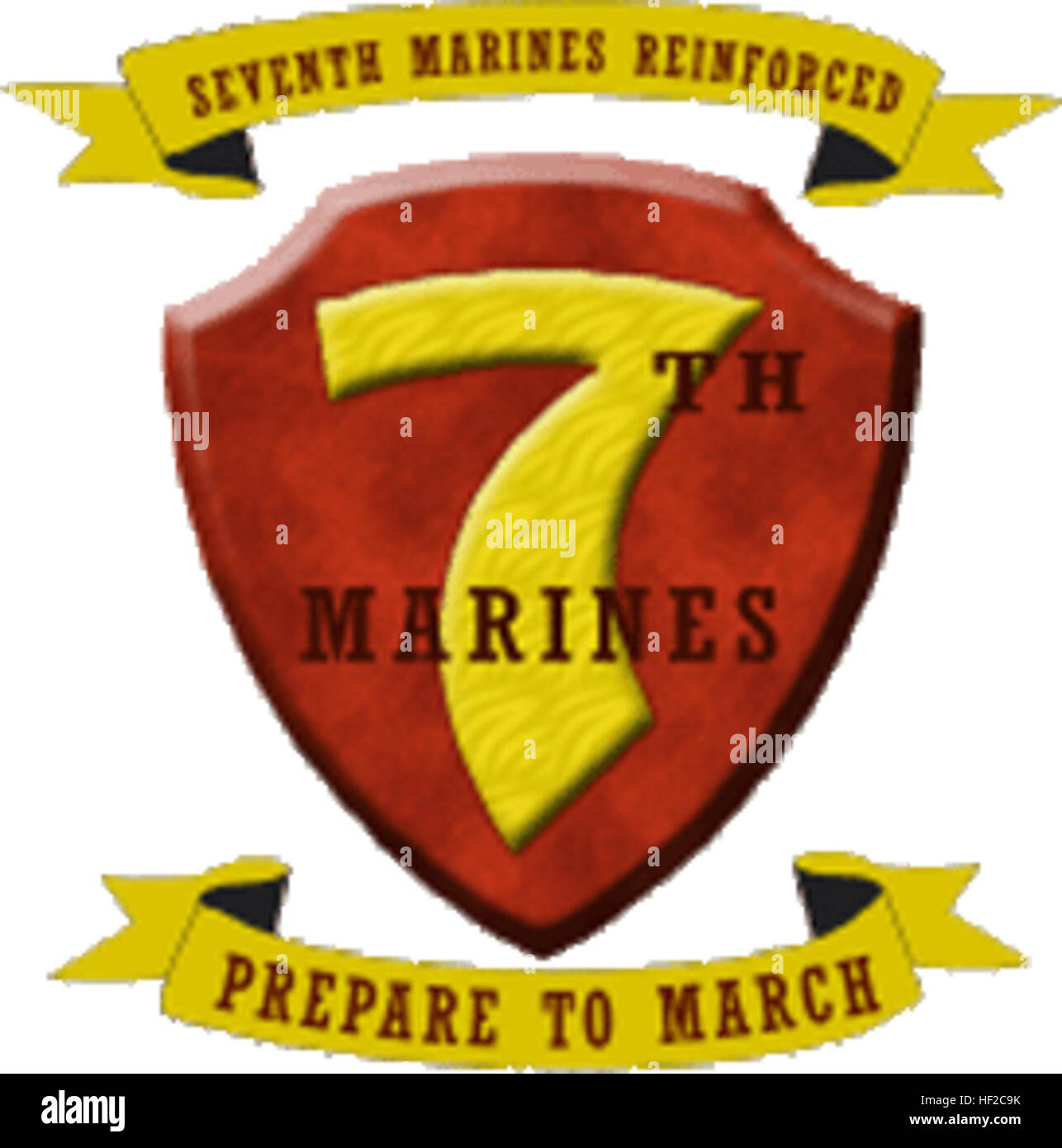 7th Marine Regiment shield Stock Photo - Alamy