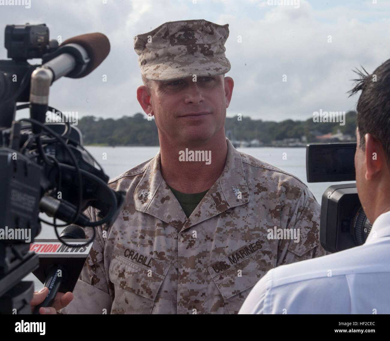 U.S. Marine Col. Matt Crabill, the Marine Corps Support Facility Blount ...