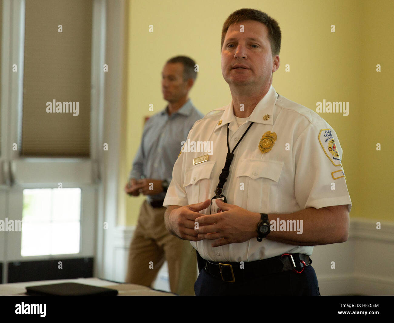 Glenn Zurek, deputy fire chief with Fire and Emergency Services aboard ...