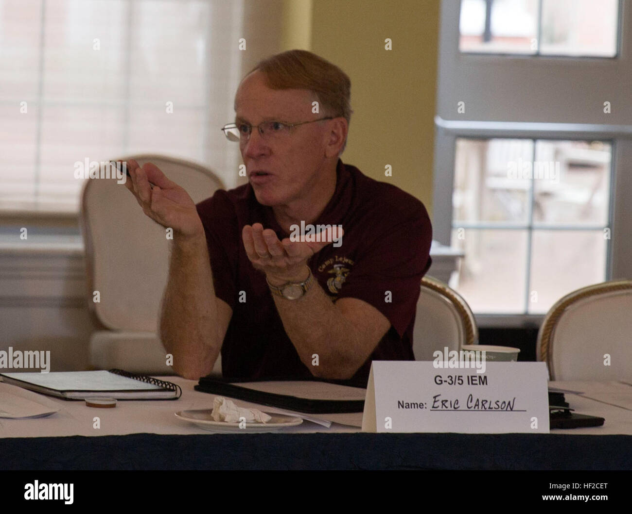 Eric Carlson, installation emergency manager with Marine Corps Base ...