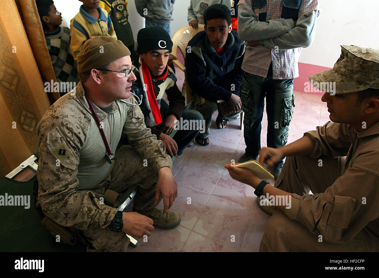Navy Lt. Scott N. Margraf, medical officer, Security Force, Marine Wing ...