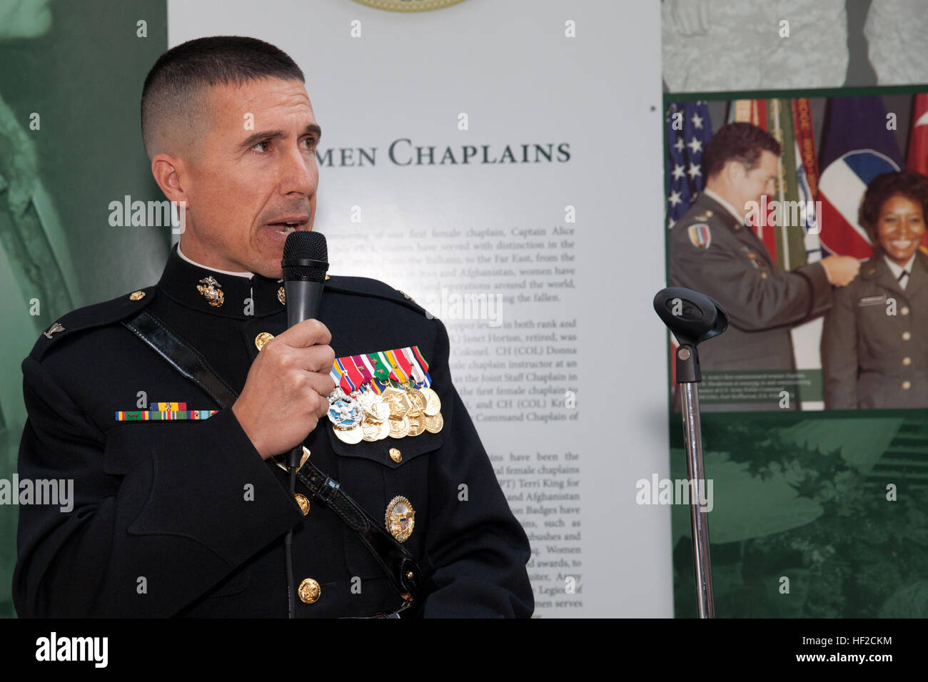 The Commanding Officer of Marine Barracks Washington, Col. Benjamin ...