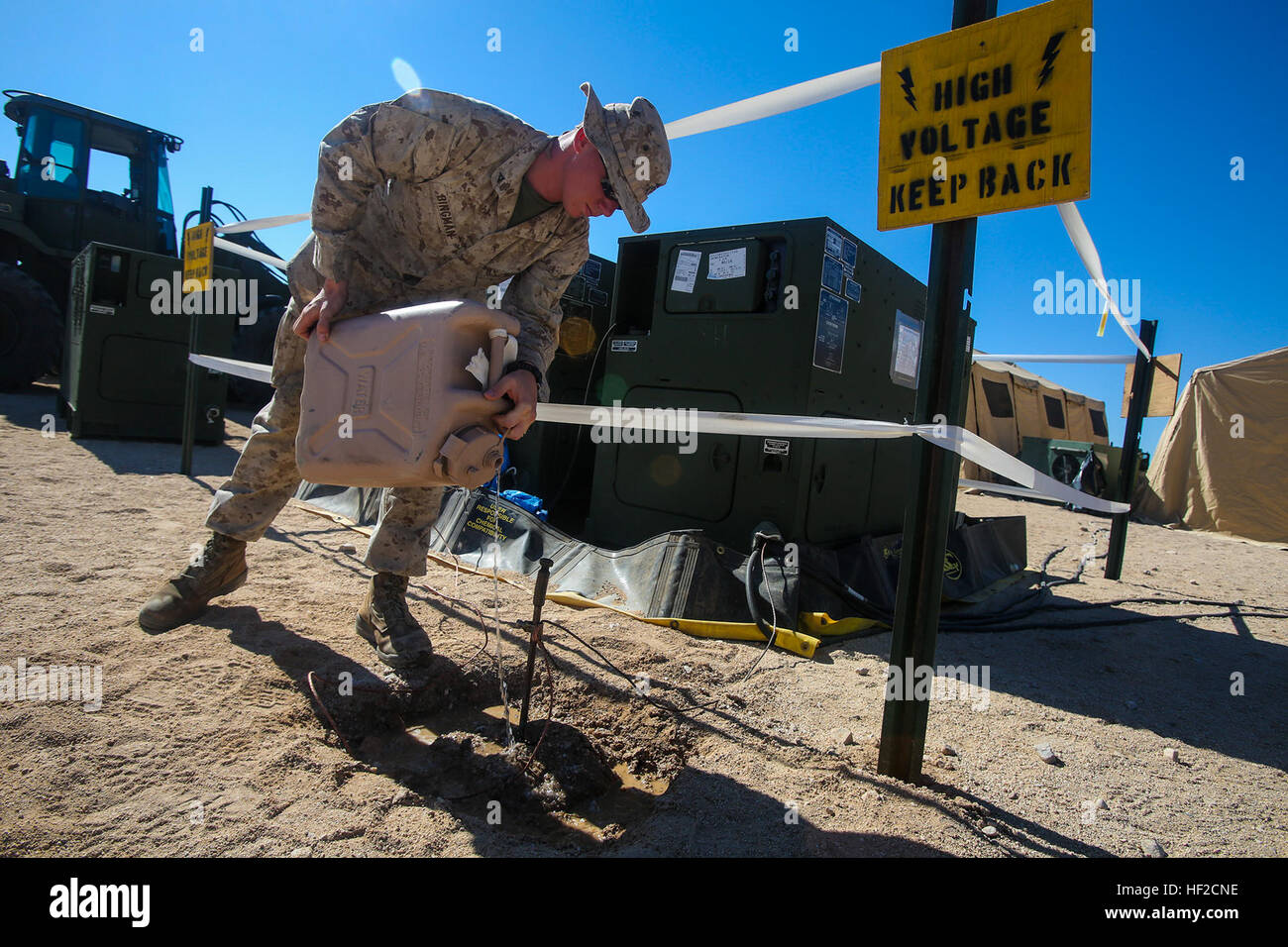 Lance Cpl. Elijah Bingman, an electrician generator operator with 1st ...