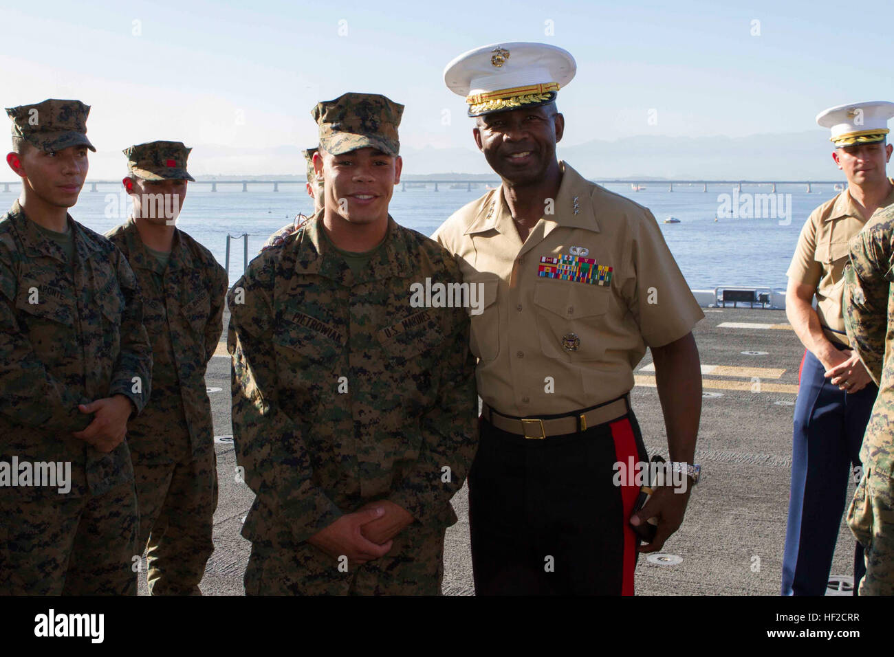 Lieutenant Gen. Ronald L. Bailey (right), deputy commandant for plans ...