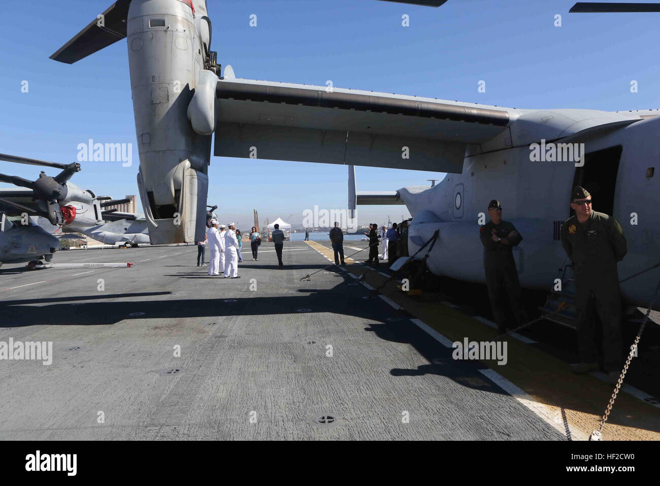 Marines from VMX-22 and SPMAGTF-South present static displays of MV-22 ...