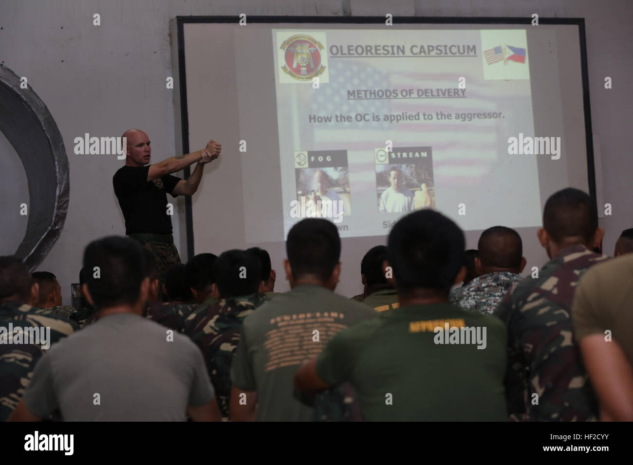 U.S. Marine Corps Sgt. Michael Brumley with 3rd Law Enforcement ...