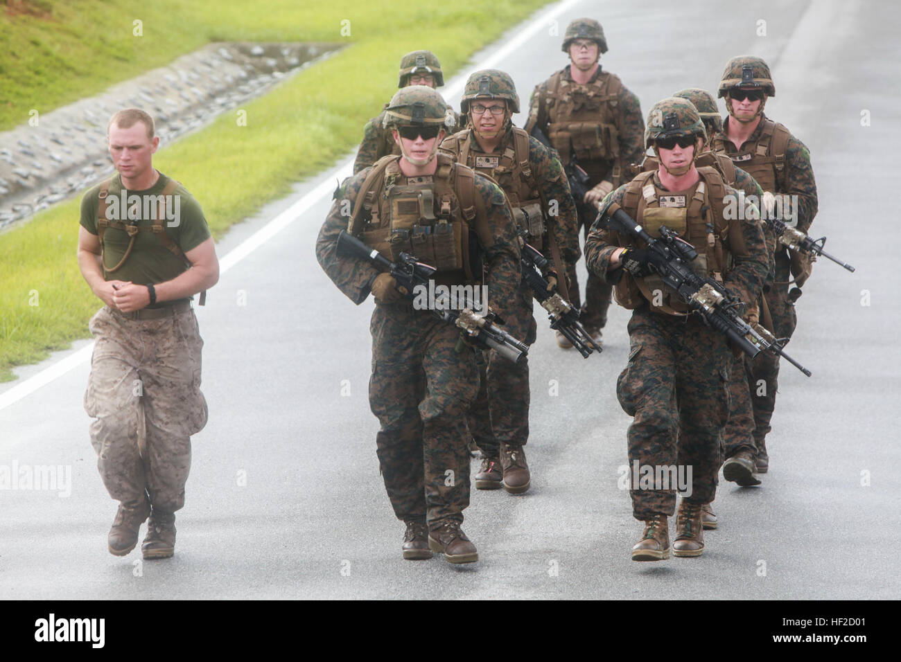 Marines with Company K, Battalion Landing Team 3rd Battalion, 5th ...