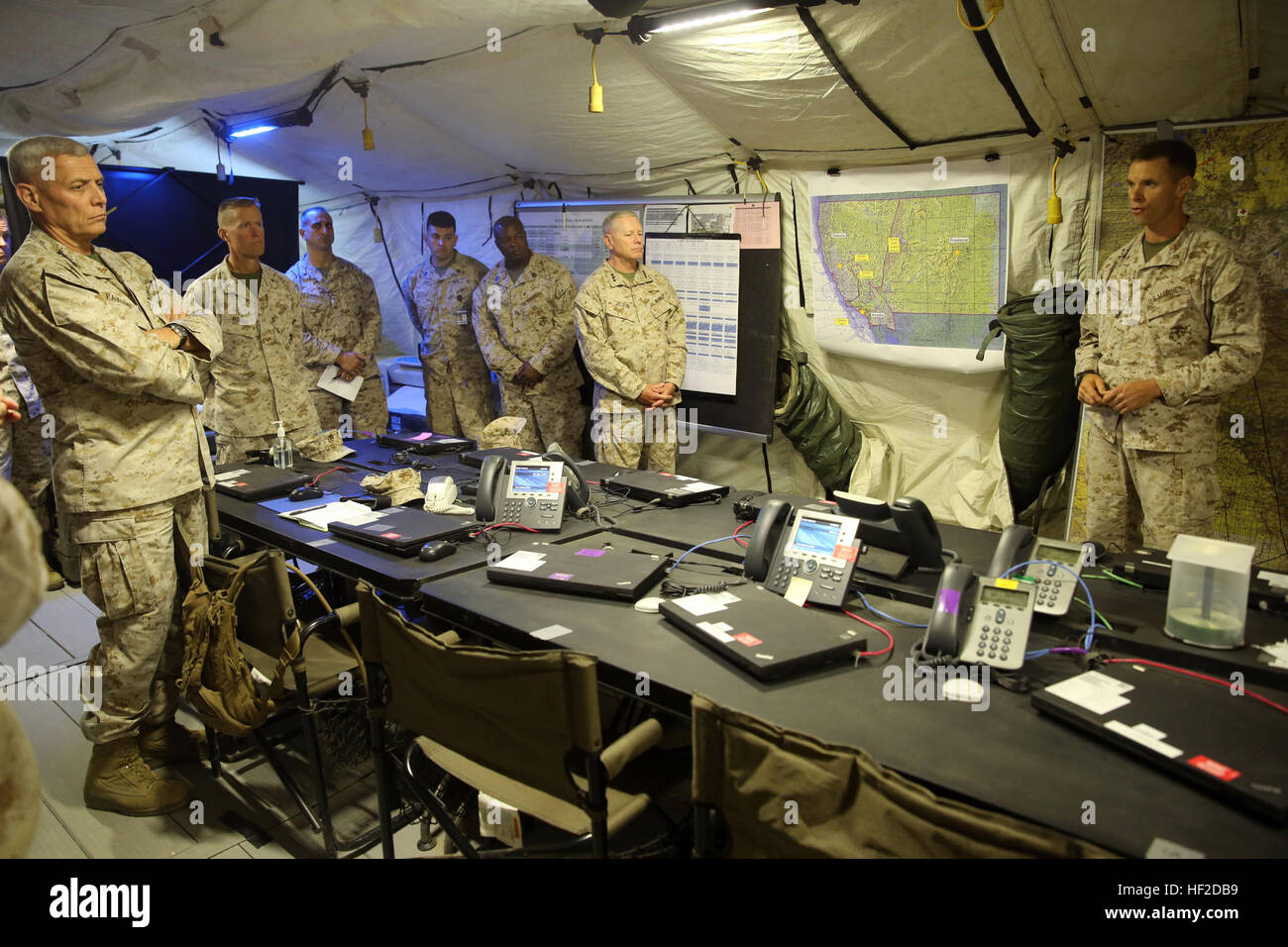 Major John Gianopoulos, right, future operations officer with 1st ...