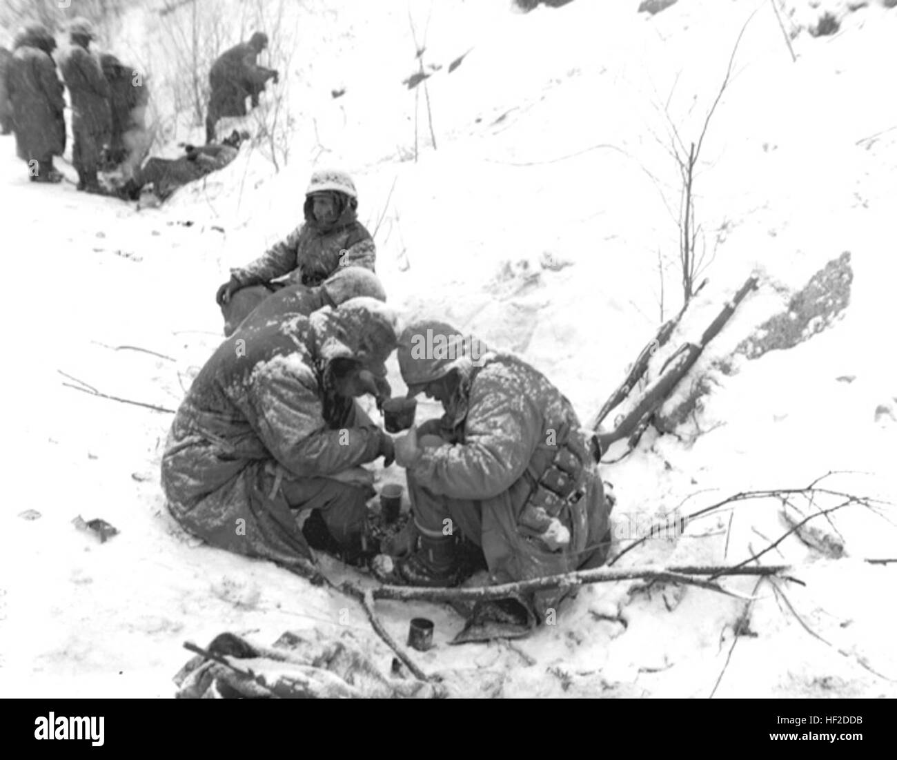 1st Marine Division at Chosin Reservoir in Korea, December 1950 Stock ...