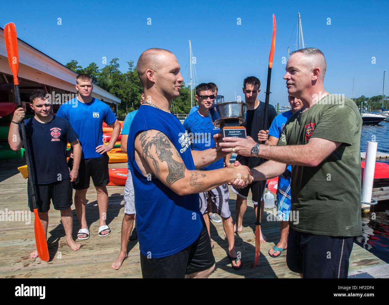 U.S. Marine Corps Lt. Col. Harry L. Gardner, commanding officer of ...