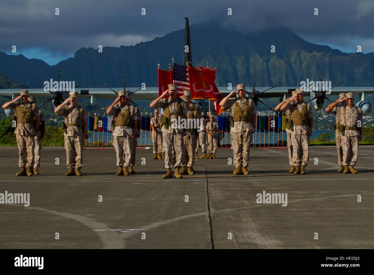 U S Marines With U S Marine Corps Forces Pacific Present Arms The U