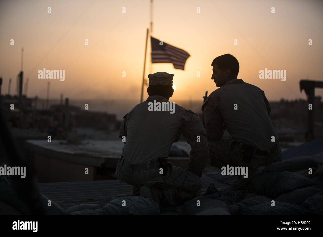 Marines from Charlie Company, 1st Battalion, 2nd Marine Regiment plan ...