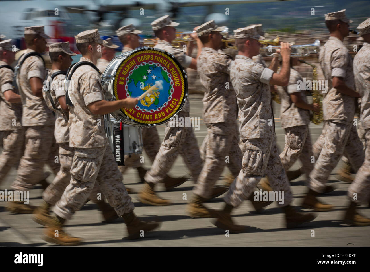 U S Marines With U S Marine Corps Forces Pacific Band Perform