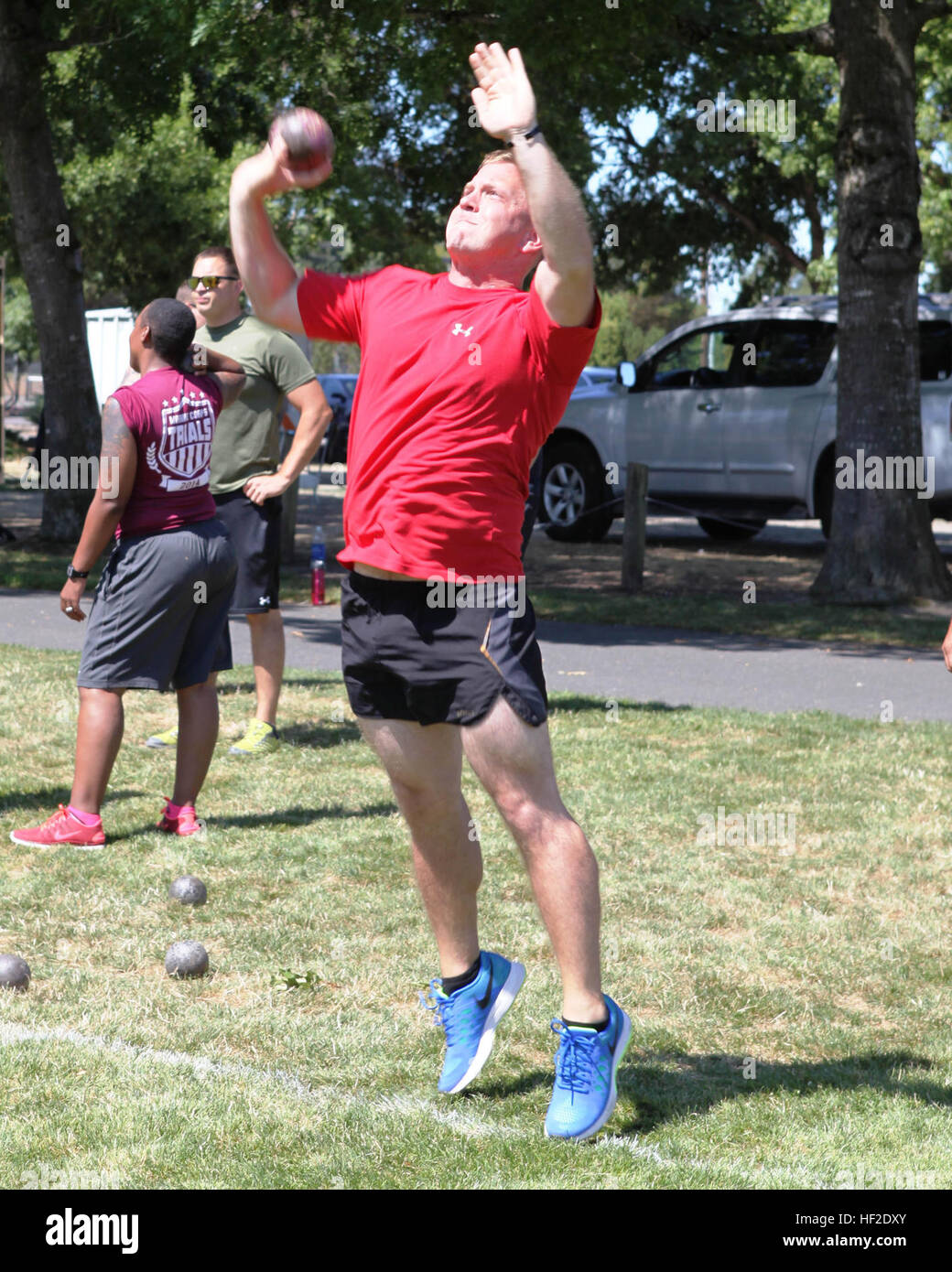 Sgt. Aaron Houran from Wounded Warrior Battalion-East practices ...