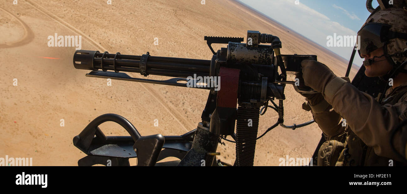 Marine Light Helicopter Squadron 369 conducted a moving target exercise ...