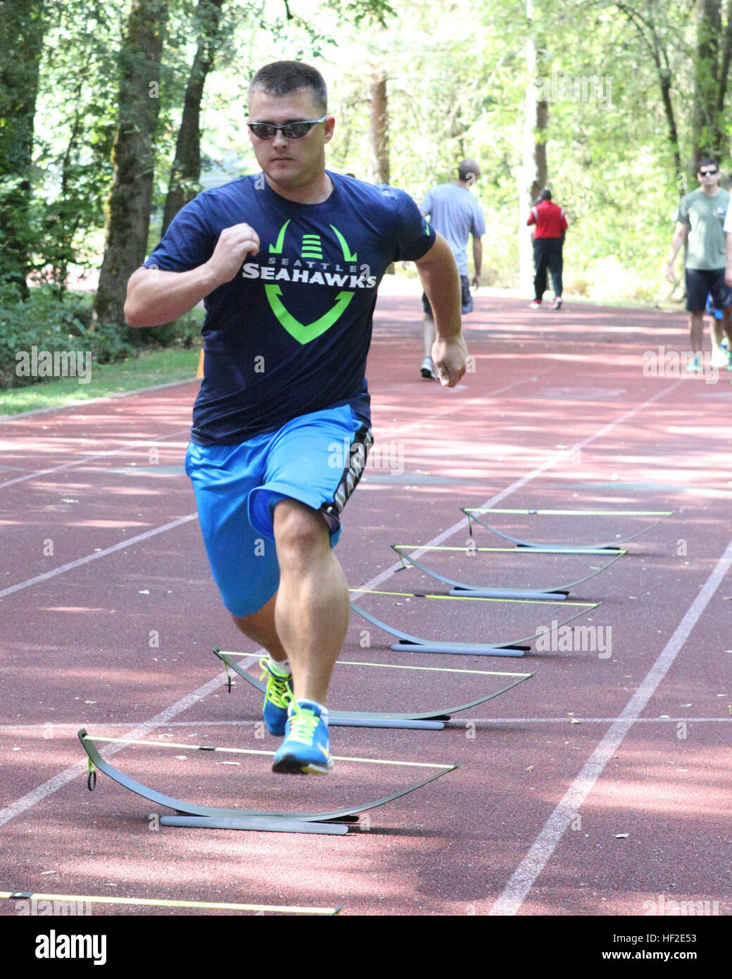 Sgt. Jesse Clark, from Wounded Warrior Battalion-East, practices ...