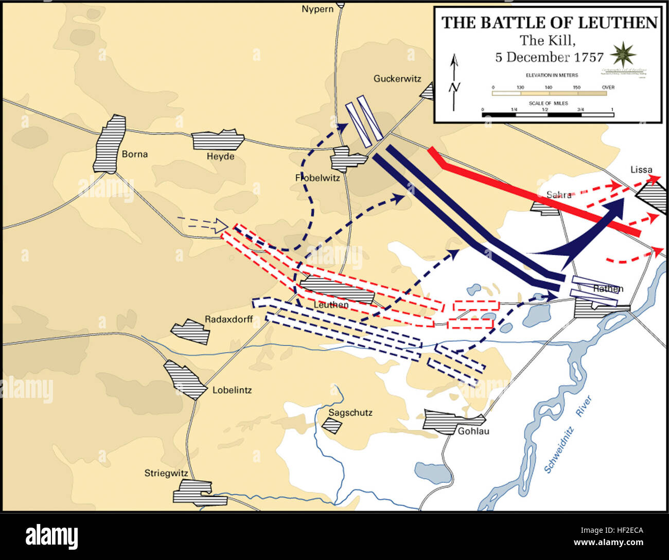 Battle of Leuthen - The kill, 5 December 1757 Stock Photo - Alamy