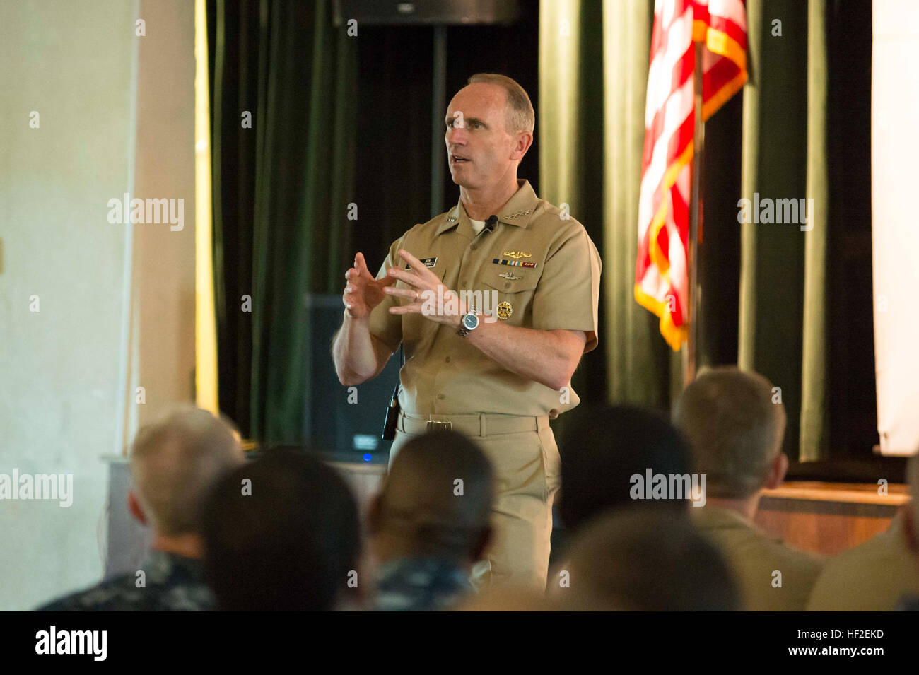 The Chief of Naval Operations conducts an all-hands call at Naval ...