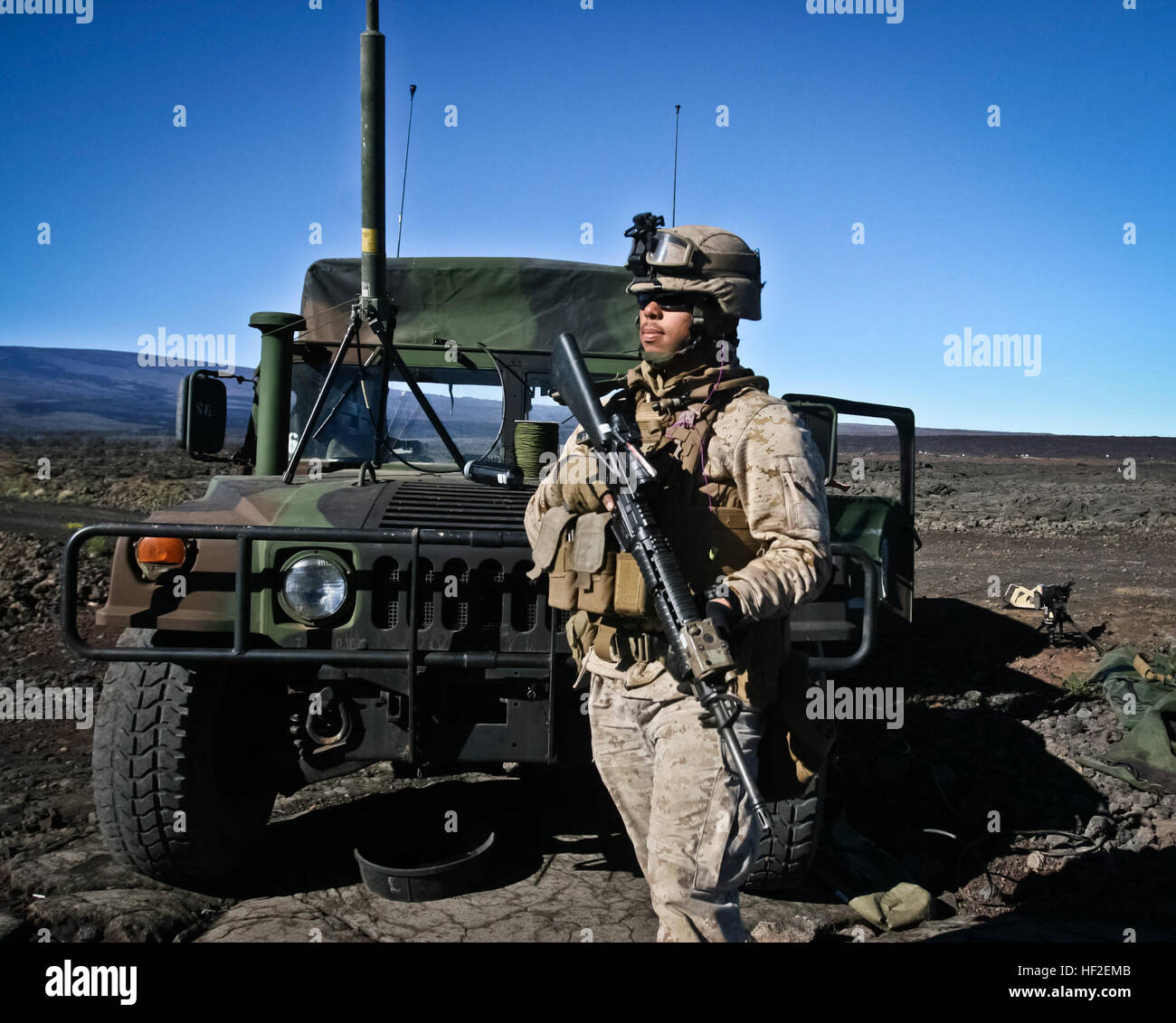 U.S. Marine Corps Lance Cpl. Joshua Elsen, a Field Radio Operator ...