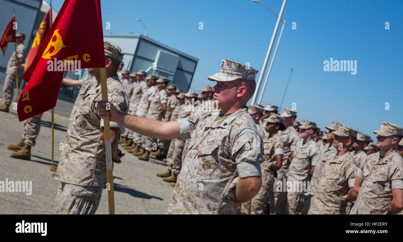 Formations of Marines with Marine Air Control Squadron 1, based at ...